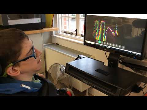 Jono making (sound) waves - Eyegaze