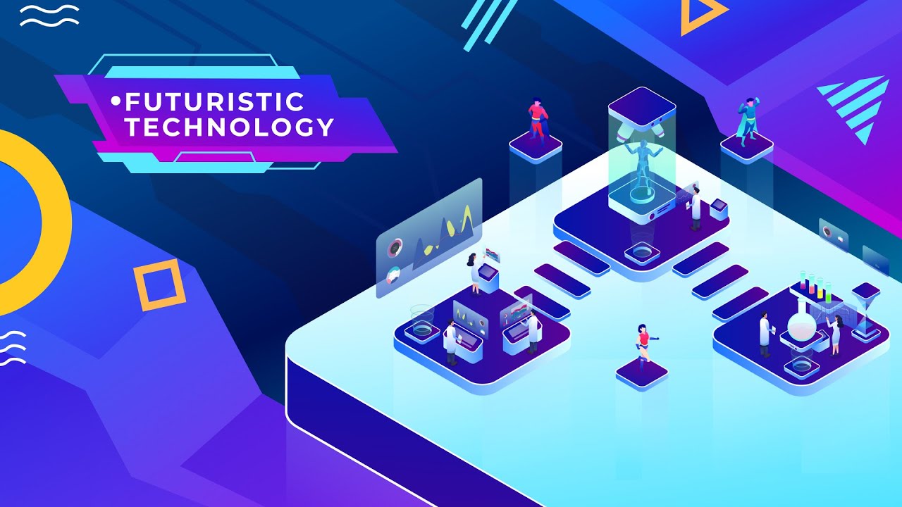 Futuristic Technology Isometric Animation