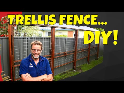 How to Build a Trellis Fence. Awesome, Easy to Build Project!