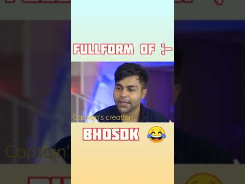full form of BSDK 😂😂 #dhirumonchik #funnyshorts #memes #latestfunnymemes