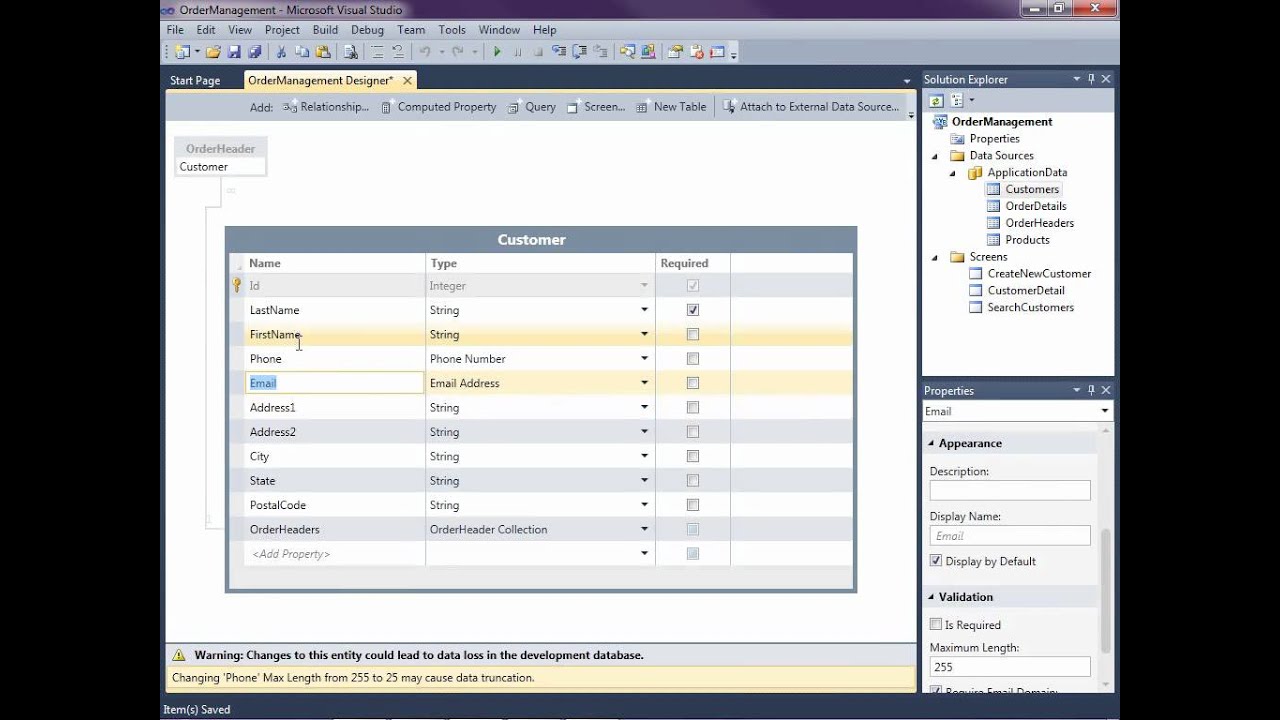 Advanced Visual Studio LightSwitch Tutorial