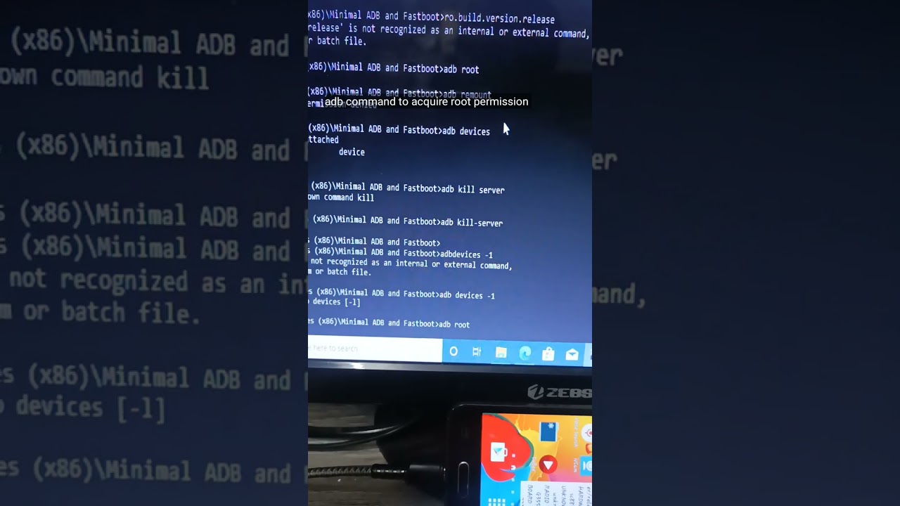 adb command to rule with root permission!!!