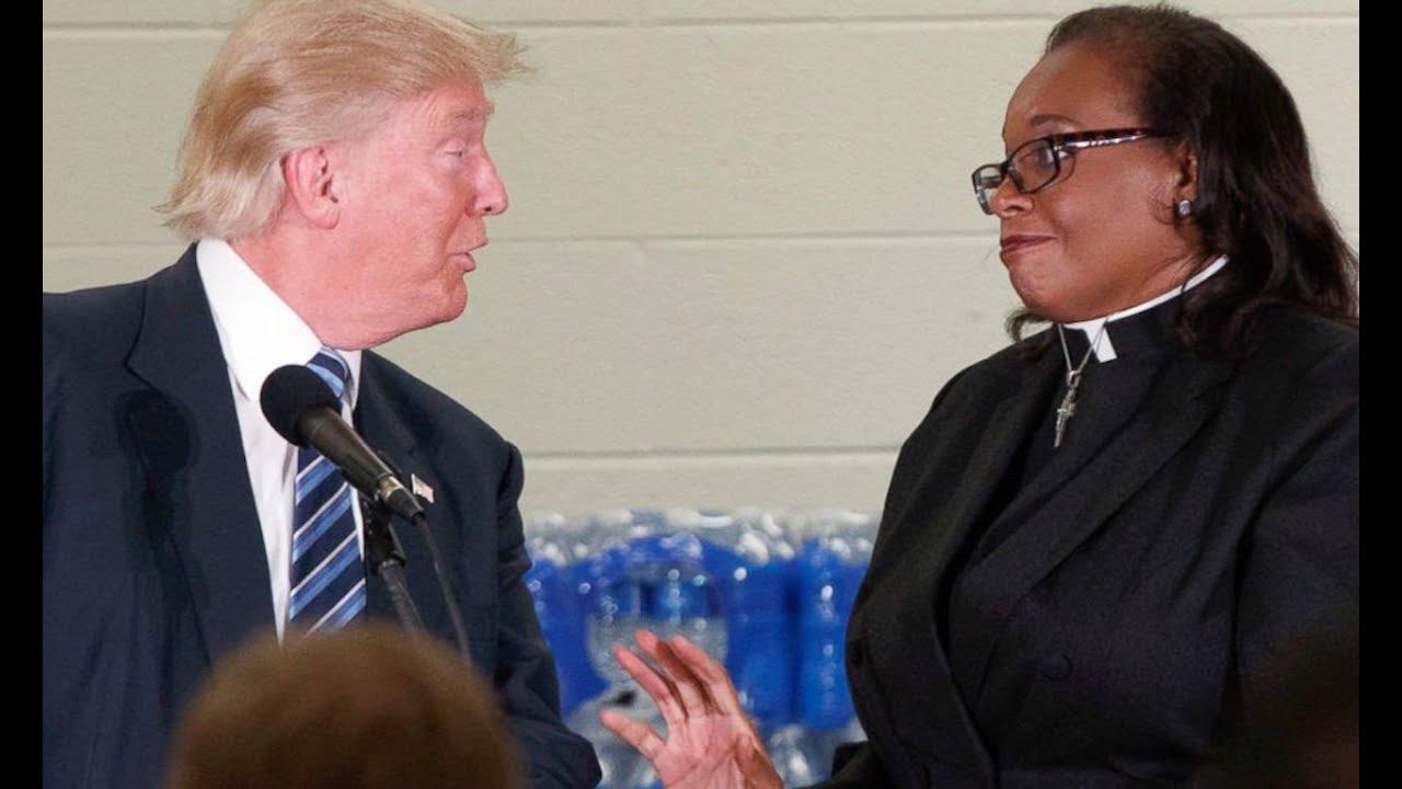 Trump In Flint: Pastor FORCED to Stop His Speech In Her Church Repeatedly
