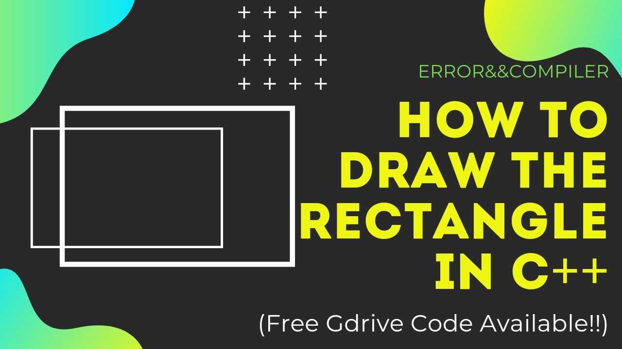 How to draw Rectangle using TURBO C++ | Basic Graphics in Turbo C++ | Free Gdrive Link |