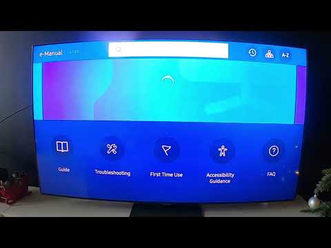 How to Enter E-Manual on Samsung TV Q80A?
