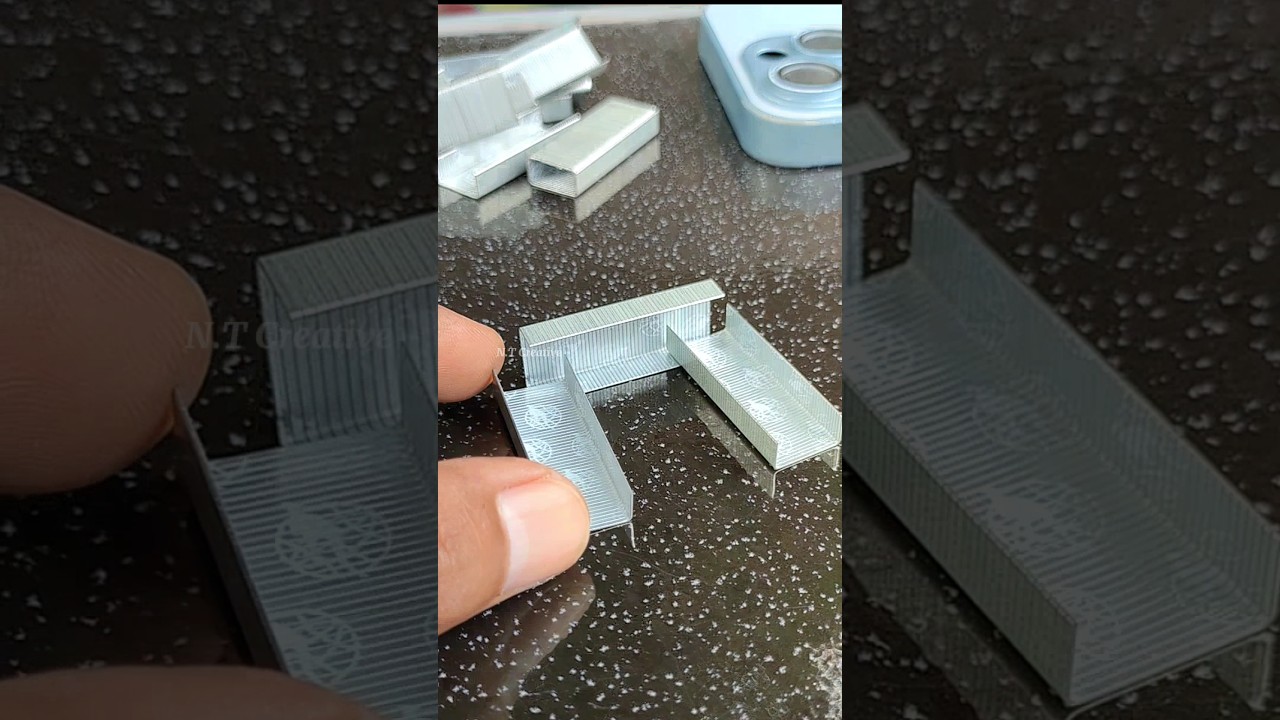 Ingenious idea from stapler pin! how to make cube #diy #ideas #creative