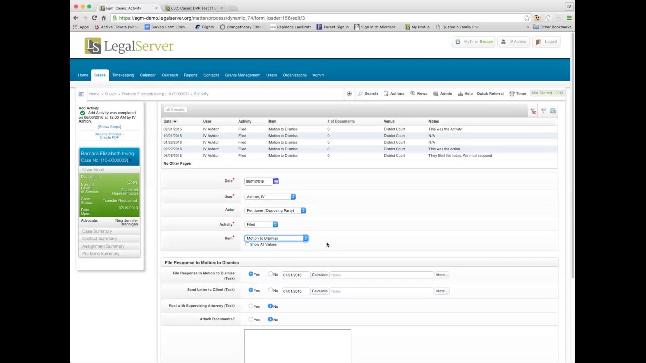 Activities and Activity Presets