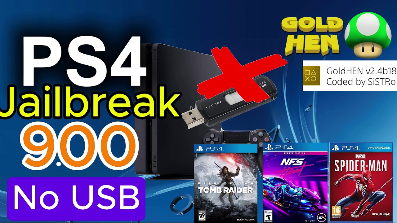 How To Jailbreak PS4 9.60 + (No USB) + Permanent + Goldhen 2.4.b18.9