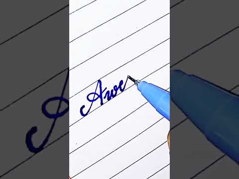 "Awesome" in cursive writing #shorts