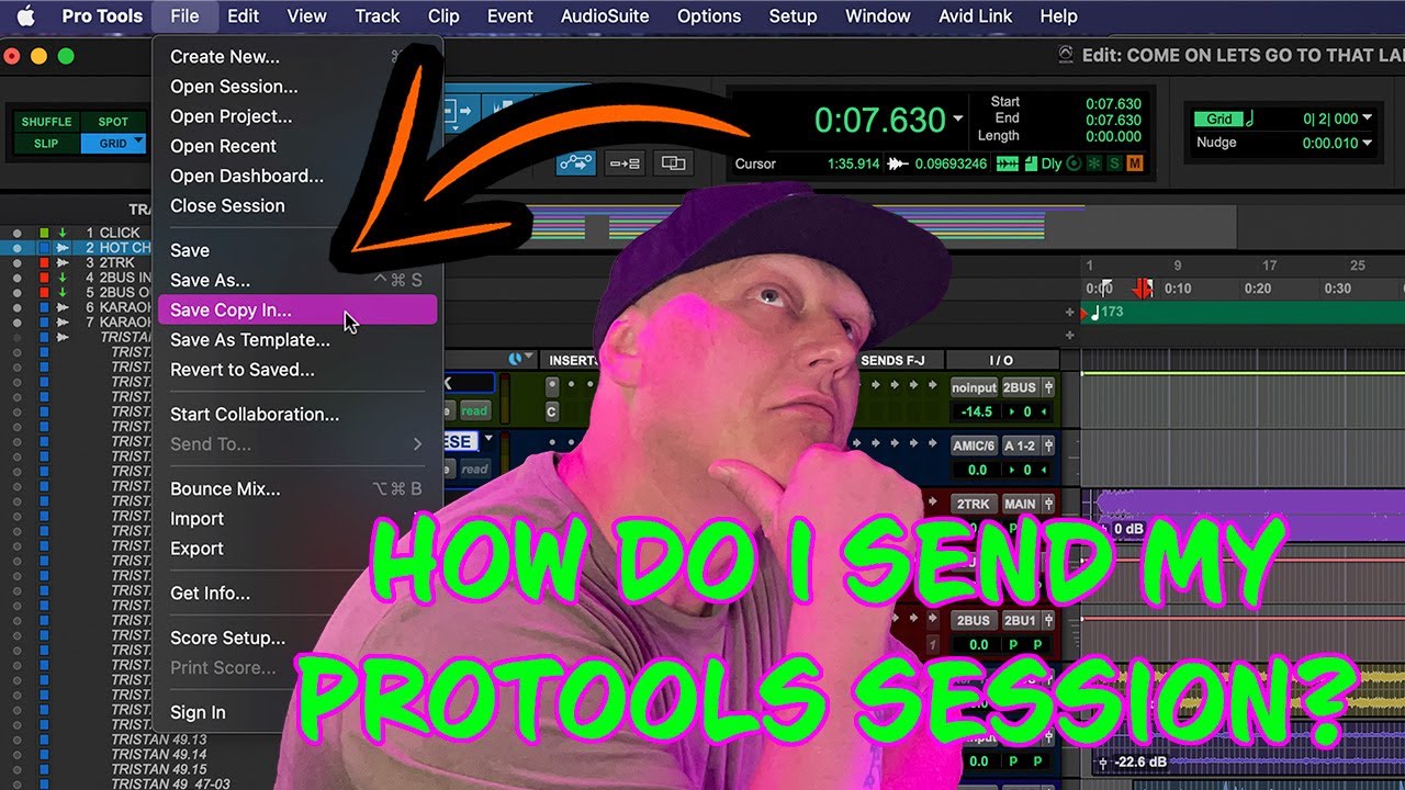 PRO TOOLS' SAVE COPY IN... IT'S EASY!