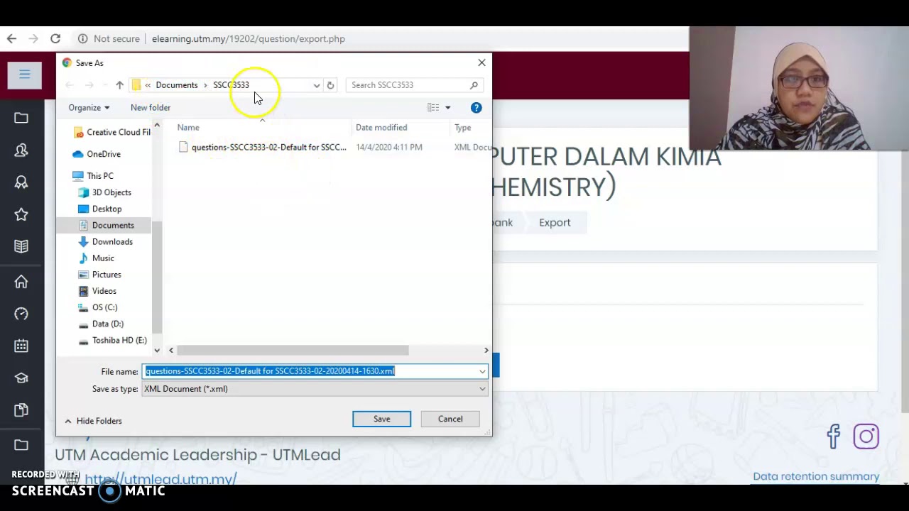 Export & Import Questions @ eLearning
