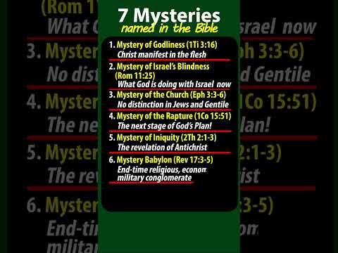 7 #Mysteries Named in the #Bible