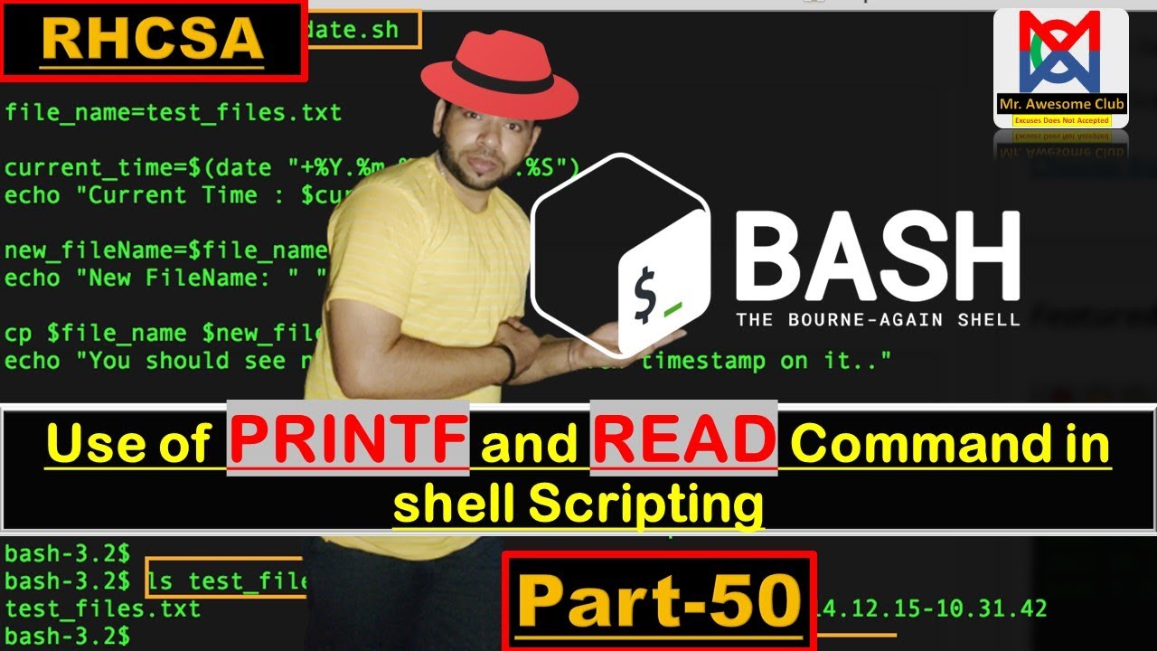 PRINTF and READ Commands in Shell Scripting: Comprehensive Explanation and Script Creation Guide