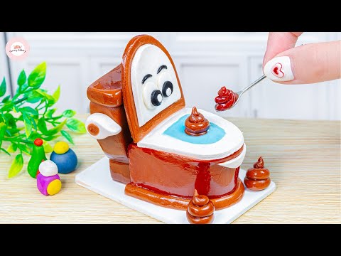 Miniature TOILET Cake Decorating | Fancy Miniature Fondant Cake [ LIVESTREAM ] By Yummy Bakery