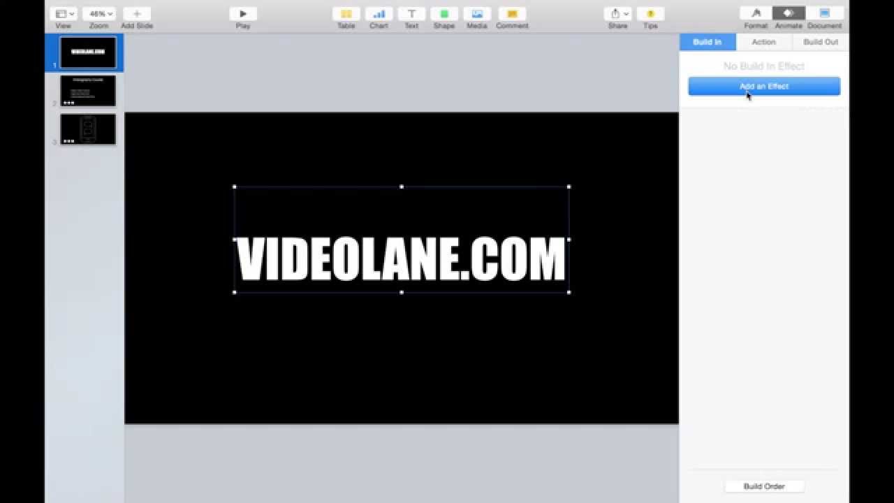 Apple Keynote Trace Animation Effect Test