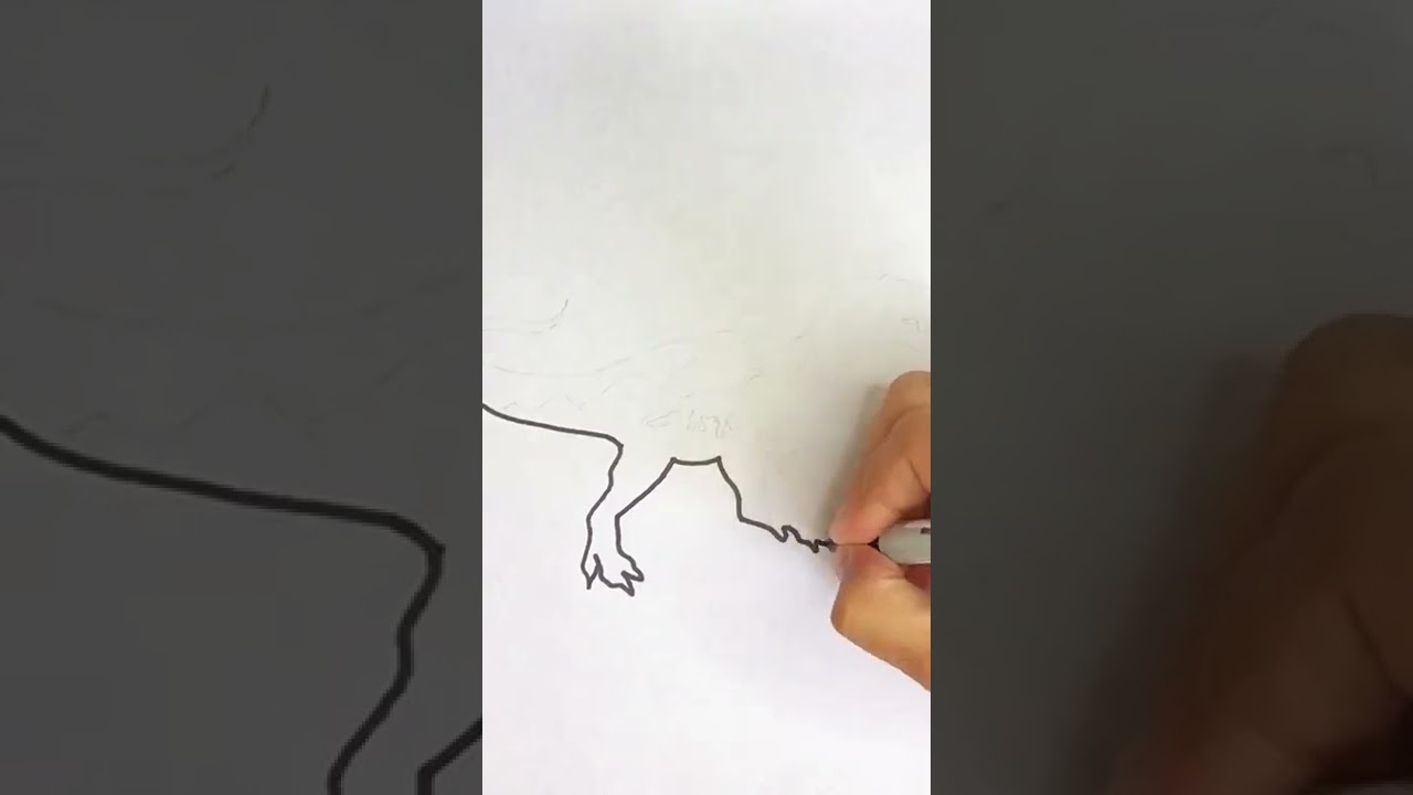 Aprende a dibujar un dinosaurio 🦖