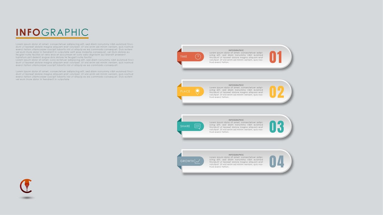 Graphics Design | Infographic Illustrator tutorials | Design 08