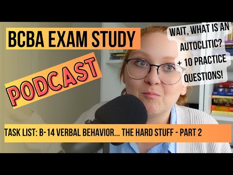 Study BCBA Exam | The hardest VERBAL BEHAVIOR concepts.. EXPLAINED + 10 Practice Questions!