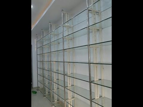 Glass Display Rack - Glass Wall Rack Latest Price, Manufacturers ...