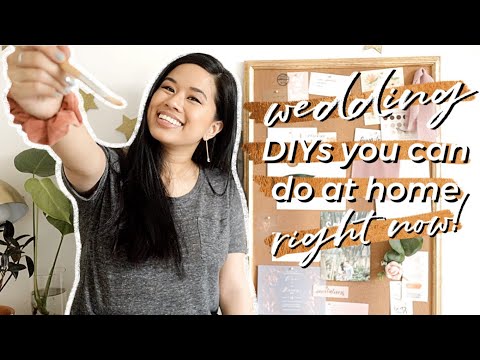 DIY Wedding Project Ideas AT HOME! | Canva Wedding, Vision Board, Lettering with Markers