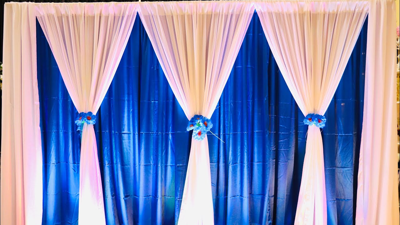 DIY: DOUBLE LAYER BACKDROP TUTORIAL| WEDDING BACKDROP DESIGN | STAGE BACKDROP DECORATIONS