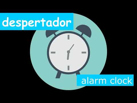 Rosie & Andy: Spanish for Kids- Word of the Day - alarm clock / despertador