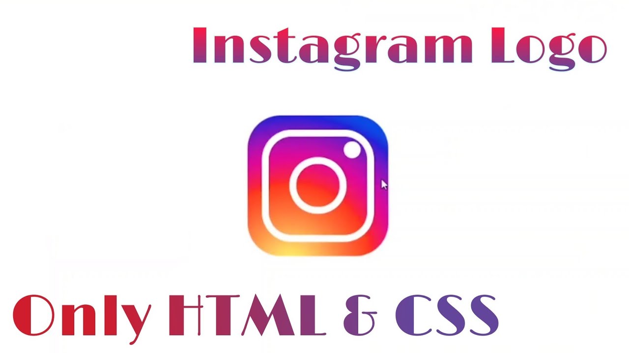 how to create Instagram logo using Only Html and CSS ||