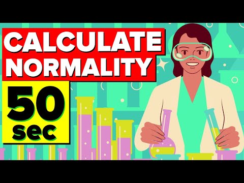 How to calculate normmality in chemistry?