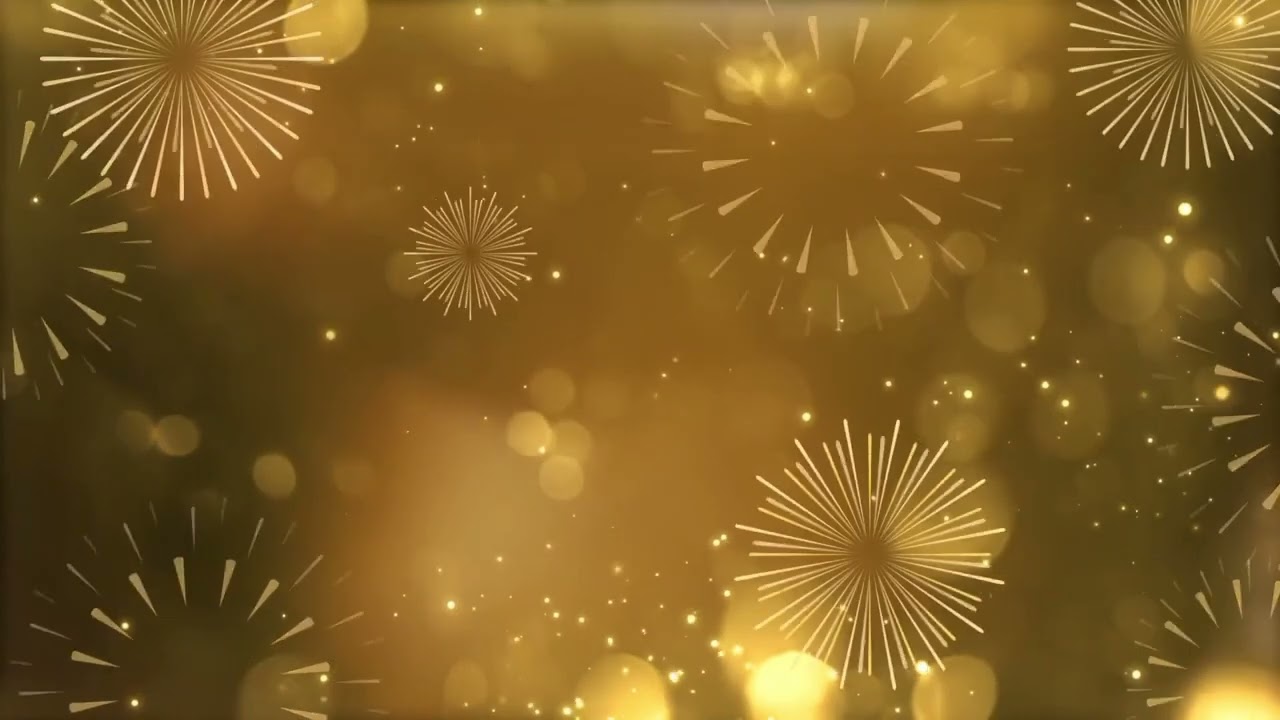 3 Hours of Golden Fireworks Celebration | Elegant Festive Background for Parties, Events & New Year