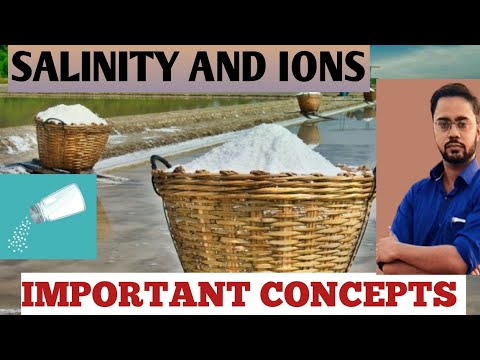 SALINITY AND IONS ● #environmentalscience #ugcnet #environment #ntanet #salinity #salts #upsc