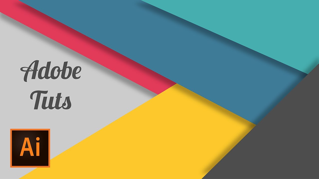 Make Colorful Background With Flat  Geometric  Shapes in Adobe Illustrator