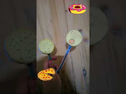 pencil topper #donut #pizza #shorts @twocraftysisters