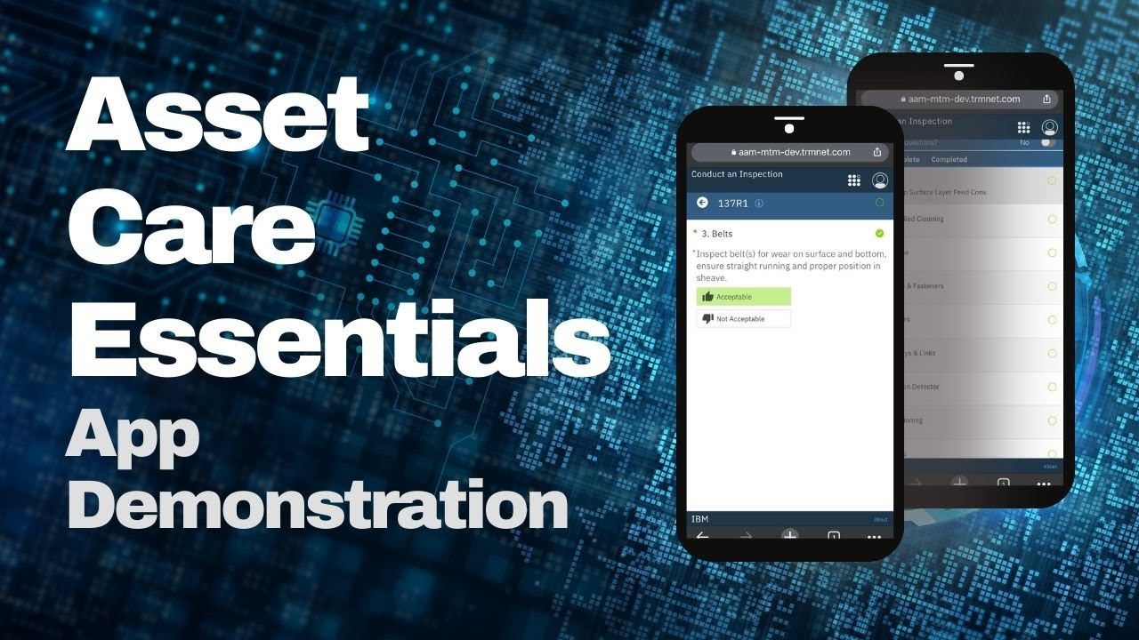 Asset Care Essentials (ACE) App Demonstration