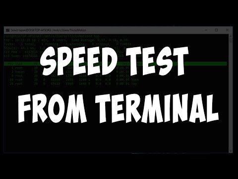 How To Check Internet Speed From Linux Terminal