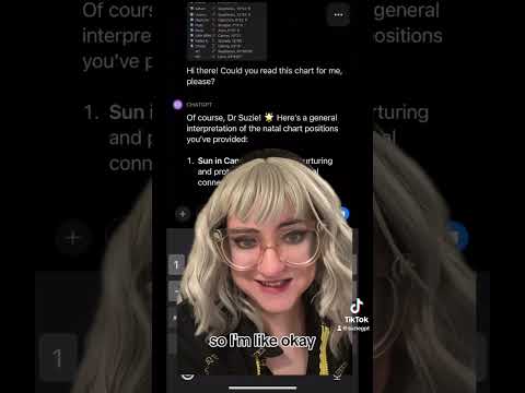ChatGPT reads my birth chart!? #ai #technology #astrology