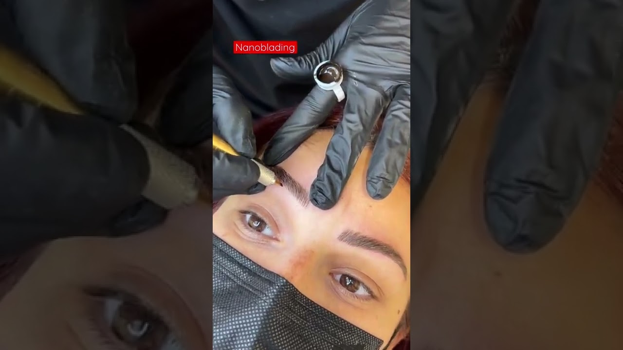 Fluffy Nanobrows #shorts  #nanoblading #microblading #browsbyarti #eyebrows