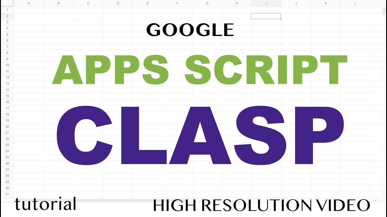 CLASP Tutorial  - Google Apps Script - How to Install CLASP