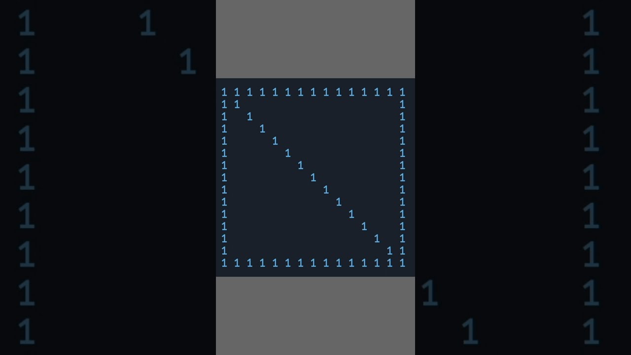 #Shorts 🔥🔥 #Java_Code 💻💻 Java Pattern Program Print 1.............◻Design Box 📒📒