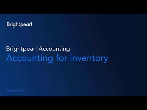 Accounting for inventory