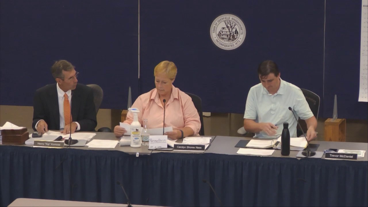 Deerfield Selectboard - July 12, 2017