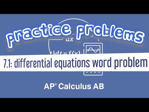 AP Calculus AB 7.1 Modeling Proportional and Inverse Relationships with a Differential Equation