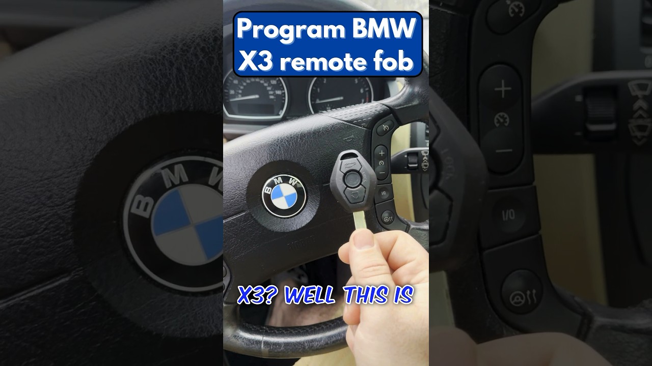 How to program BMW X3 remote. #bmw #fob #programming #program #x3