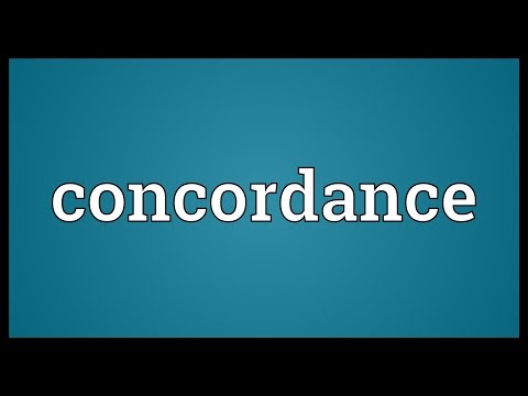 Concordance Meaning