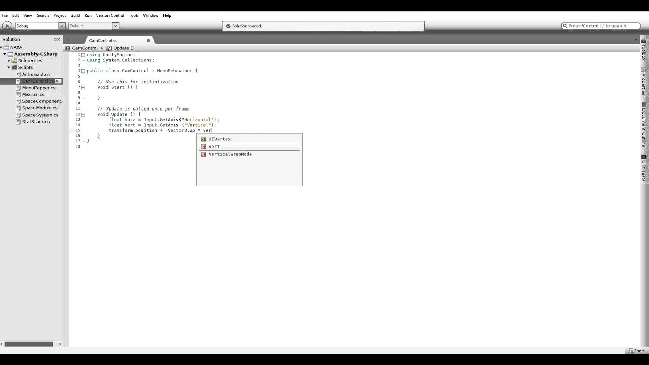 Let's Program: Basic Camera Controller in Unity