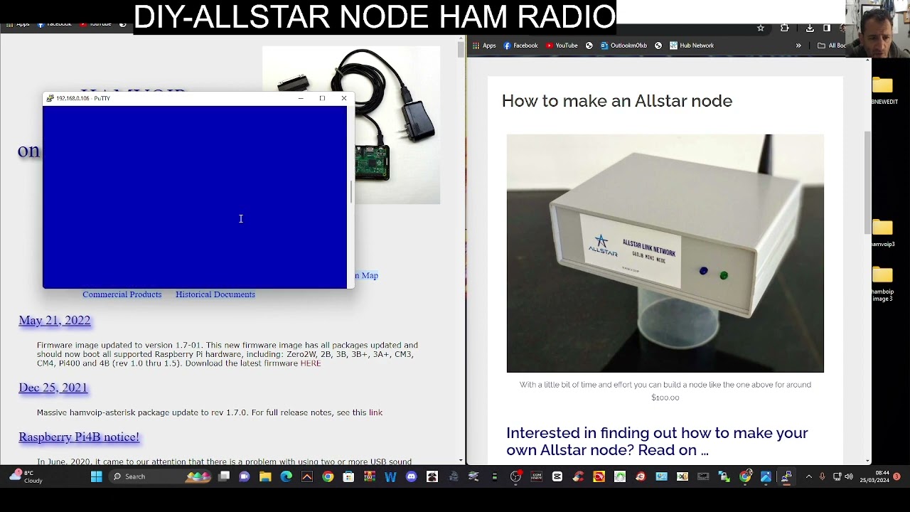 PUTTY - CONFIGURE ALLSTAR NODE SETTINGS