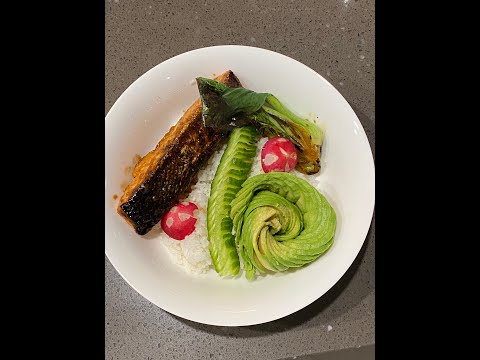 Babe wanted teriyaki salmon