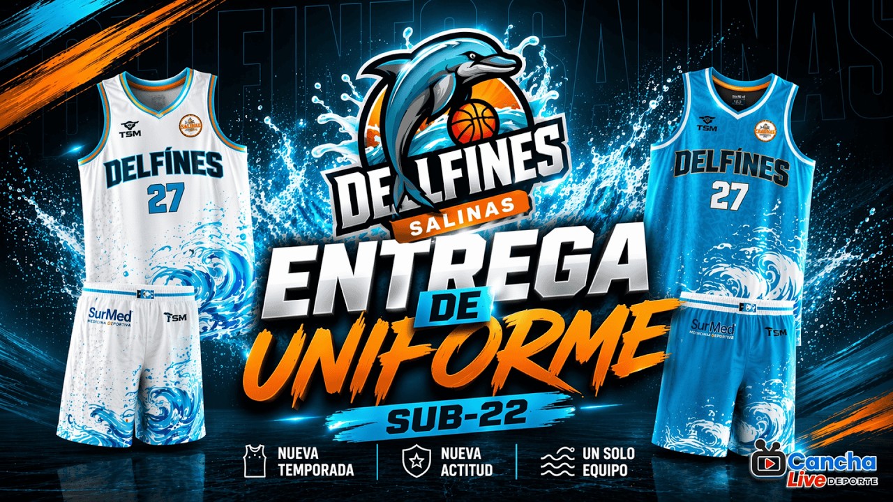 🏀🔥ENTREGA DE UNIFORMES | CONFERENCIA DE PRENSA | DELFINES DE SALINAS SUB-22🔥🏀