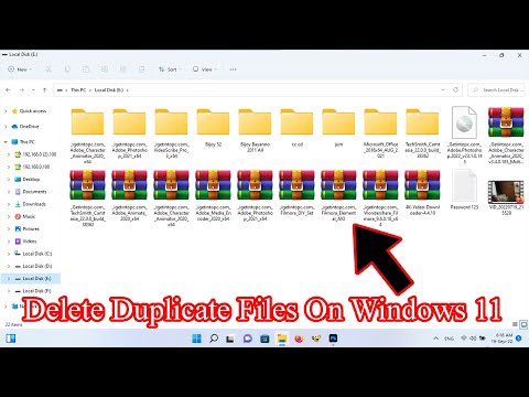 How to delete duplicate files in windows 11