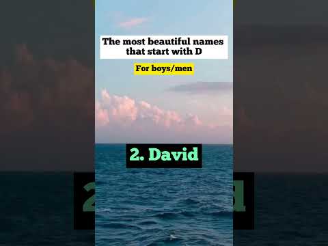 The most beautiful names that start with D for boys/men...#shorts