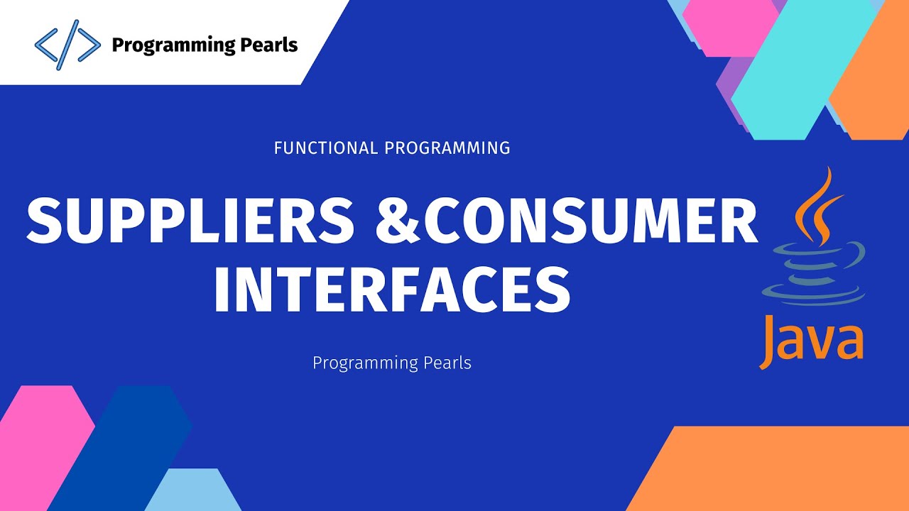 Supplier and Consumer Interfaces | Java 8 Tutorials | Learn Advanced Java